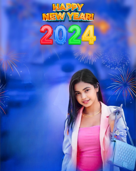 🔥2024 New Year Girl Photo Editing Background Full HD Images | PngBackground