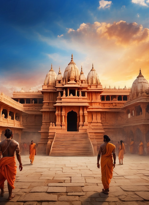 🔥Ayodhya lord Ram Temple CB Blur New Background DOwnload Free ...