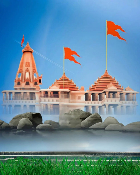 🔥Ayodhya Ram Mandir Poster Background HD Editing Images CB Pic ...