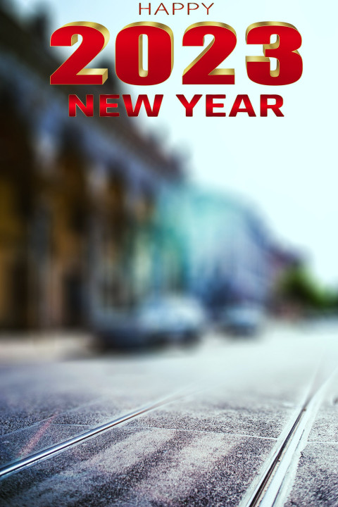 🔥Blur Road Happy Near Year 2023 Editing Background HD Free | PngBackground