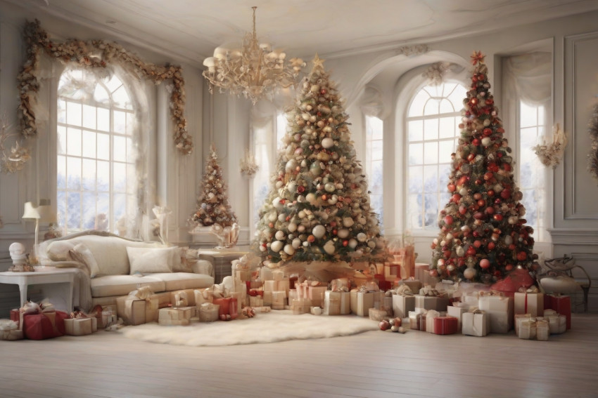 🔥Christmas Decoration indoor in Home Wallpaper For Desktop Pics ...