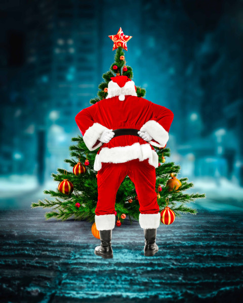 🔥Christmas Santa Claus Photo Editing CB Background | PngBackground