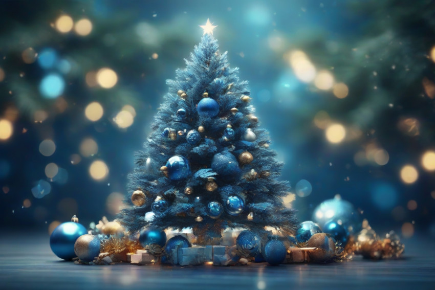 🔥Christmas Tree With Ornaments Wallpapers Editing Background Full HD ...