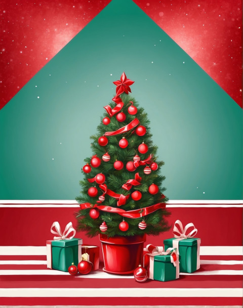 🔥Christmas Winter Tree Picture HD For Editing Wallpaper Stock Image ...