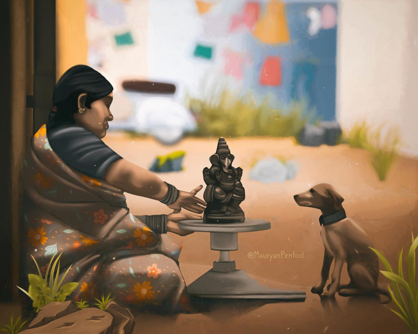 🔥Dharmik Artwork Wallpaper Download Pic | PngBackground