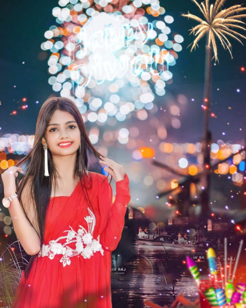 🔥Diwali Fireworks Cb Girl Background Download HD | PngBackground