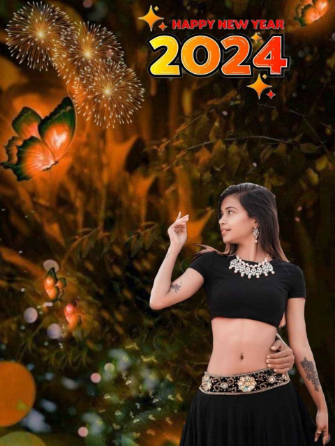 🔥Download New Year 2024 Girl CB Background HD 4K Image | PngBackground