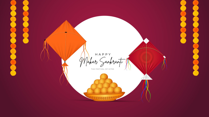 🔥Festive Makar Sankranti Banner Design Photo Hd | PngBackground