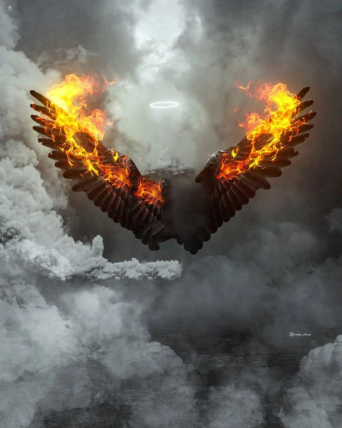 🔥Fire Wing PicsArt HD Background For CB Photo Editing | PngBackground