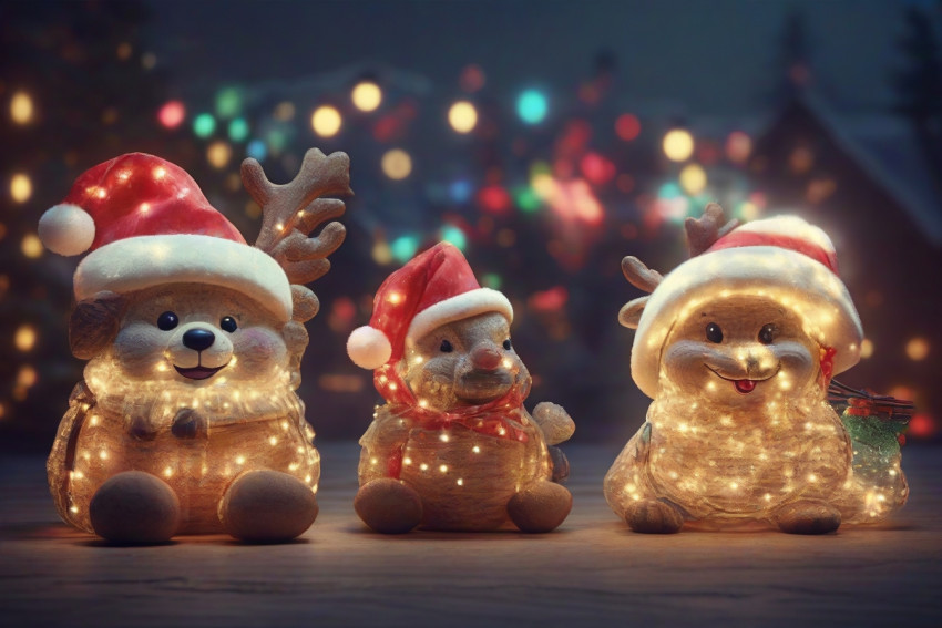 🔥Funny Christmas illuminated Celebration HD Background For Photo ...
