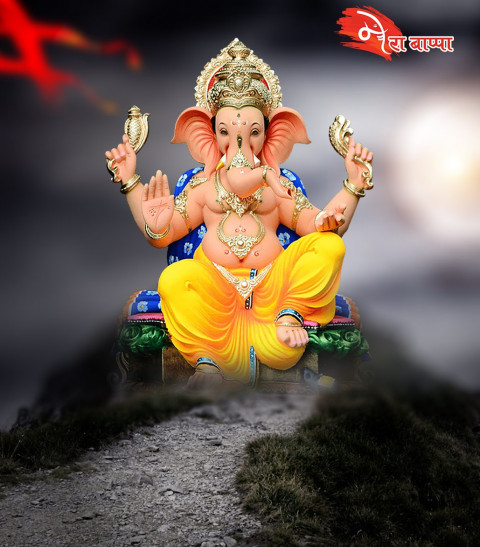 🔥Ganesh Chaturthi Night Blur CB Background Full HD Download New ...