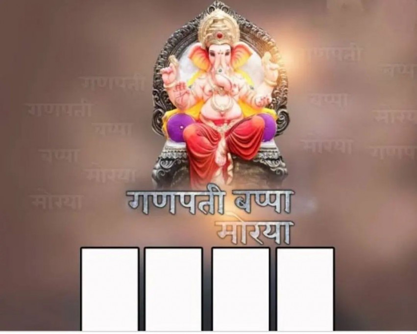🔥Ganpati Bappa Banner Photo Editing Background PicsArt | PngBackground
