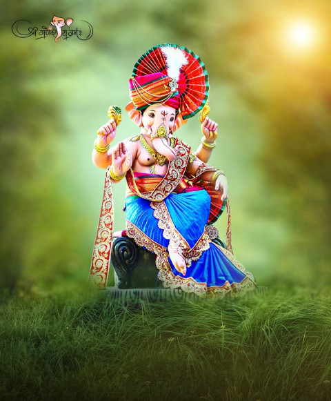 🔥Ganpati Bappa Morya Ganesh Chaturthi Editing Background HD Images ...