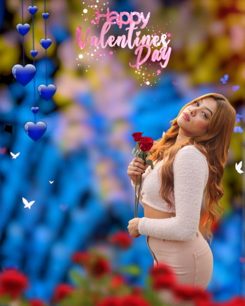 🔥Girl Valentine Day Photo Editing Background Full HD | PngBackground