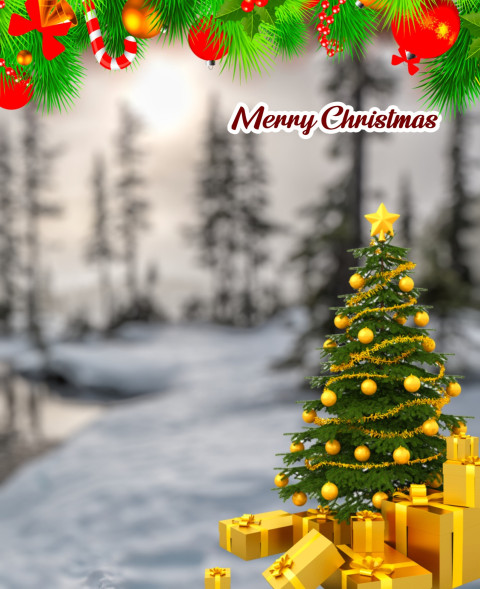 🔥Green Christmas Tree Background Free New Picsart Images Download ...