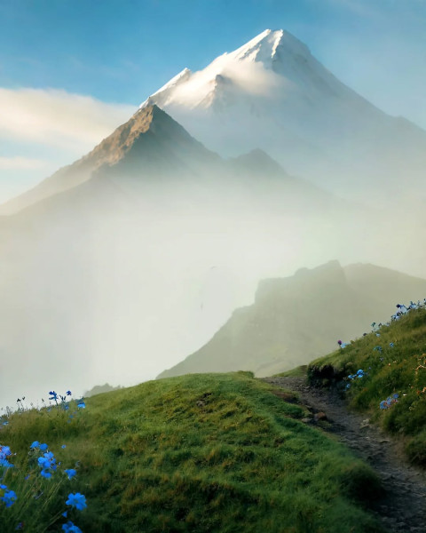 🔥Green Forest And Mountain Editing Background Free Download | PngBackground