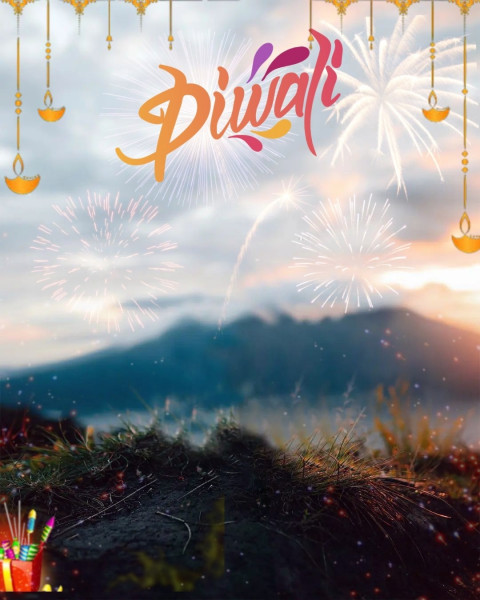 🔥Happy Diwali Background HD For Photoshop Photo Editing | PngBackground