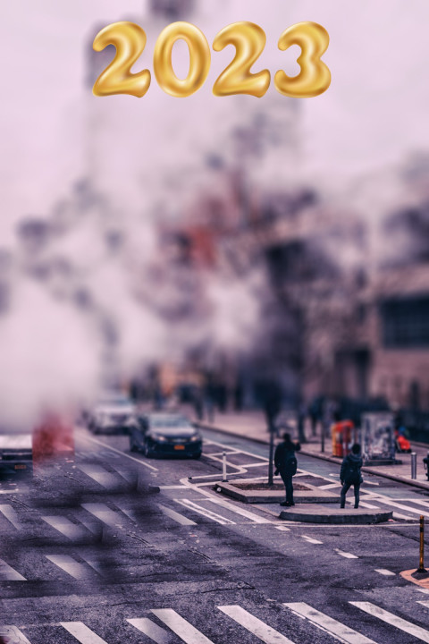 🔥Happy Near Year 2023 Highway Road Background HD | PngBackground