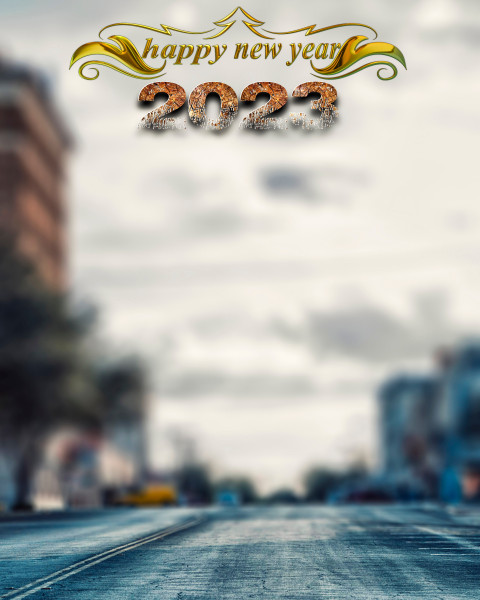 🔥Happy Near Year 2023 Highway Road Background HD Pic | PngBackground