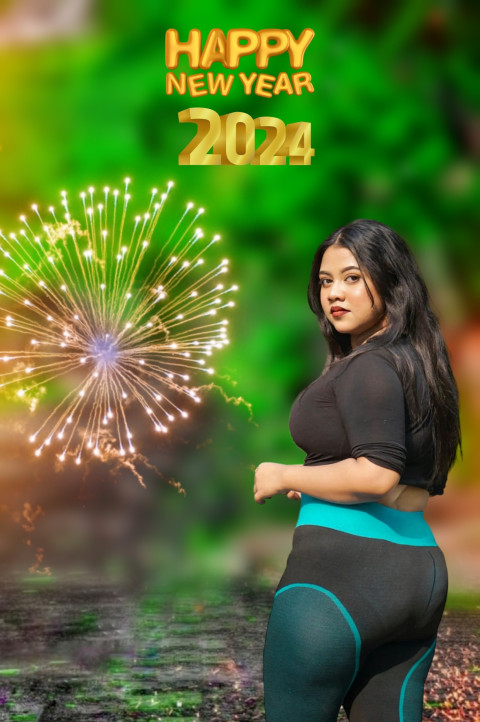 🔥Happy New Year 2024 Girl Background For PicsArt Editing Wallpapers ...