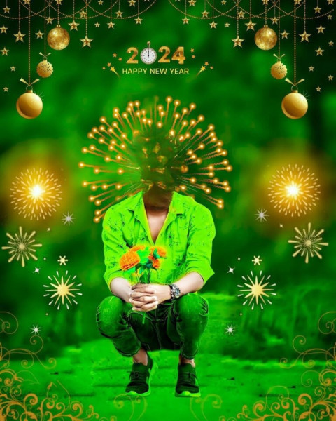 🔥Happy New Year 2024 Without Face Boy Cb Background Free | PngBackground