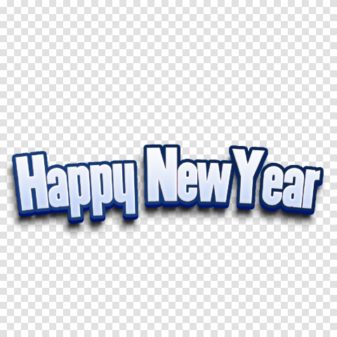 🔥Happy New Year 3D text PNG transparent image download | PngBackground