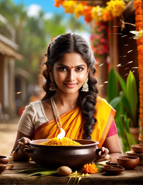 🔥Happy Pongal Background Imgk Images HD Celebration Photo Img ...