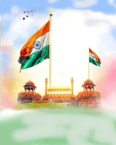 🔥Har Ghar Tiranga Indian Flag HD Background Editing Poster Photo ...