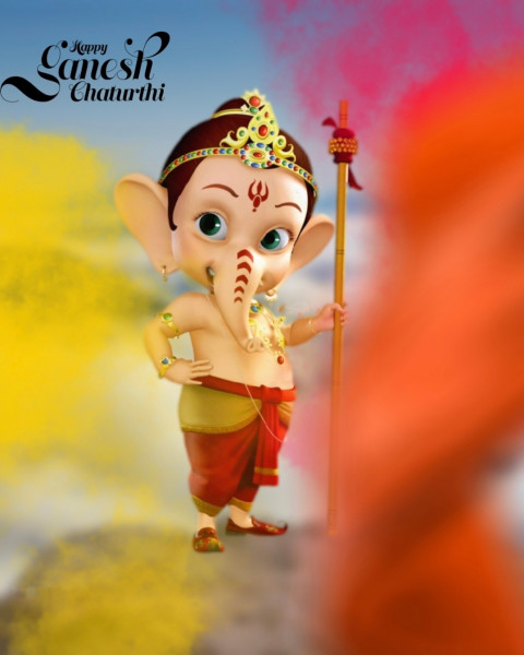 🔥Lord Bal Ganesh Chaturthi HD Background For Cb PicsArt Editing ...