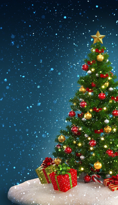 🔥Merry Christmas Day Tree CB PicsArt Background Free | PngBackground