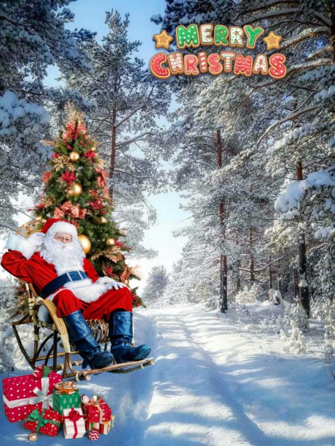 🔥Merry Christmas Editing WIth Santa Claus Background Images | PngBackground