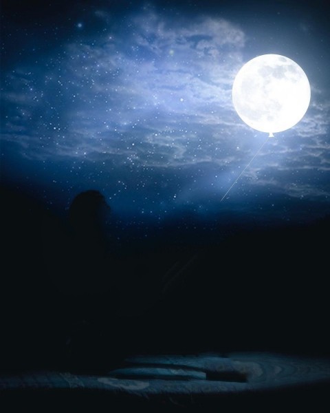 🔥Moon concept With Sky Background hd | PngBackground