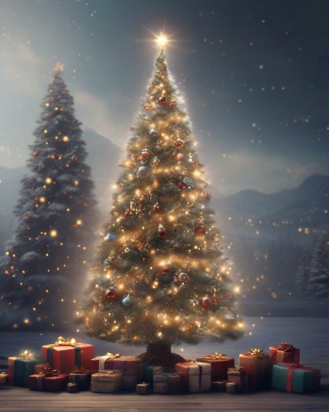 🔥New Free Christmas Editing Background With Tree Images | PngBackground