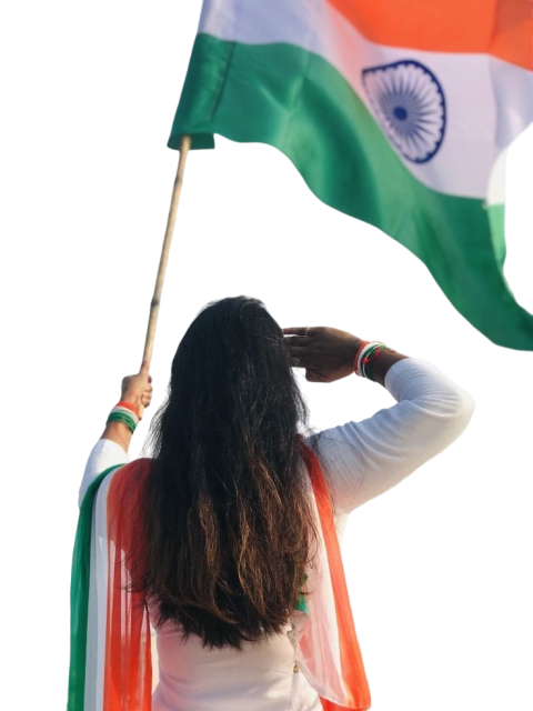 🔥New Girl Png With Jhanda HD Clpart transparent Images | PngBackground