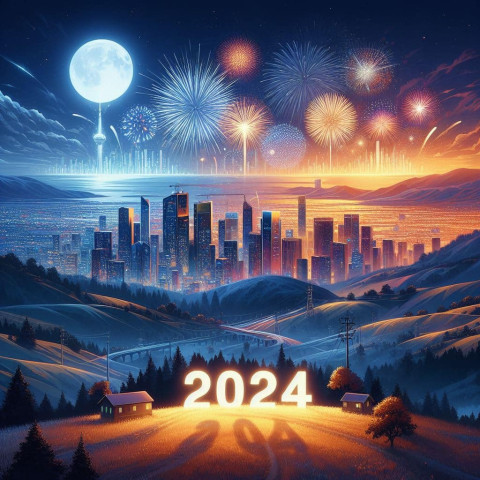 🔥New Year Background 2024 Wishes Images Download Free Full HD Pic ...
