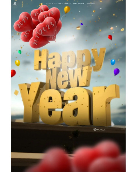 🔥New Year Photo Editing Background 2025 HD Image | PngBackground