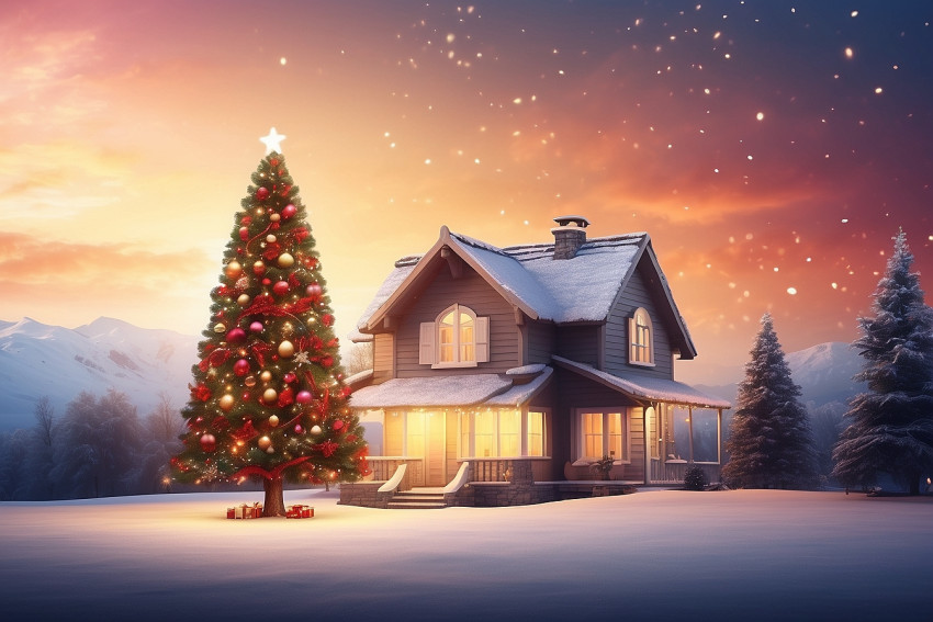 🔥Photoshop Christmas Tree Sunset Blur Wallpaper Free Download ...