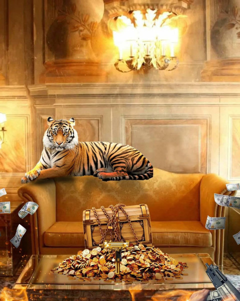 🔥PicsArt Creative Tiger Photo Editing Background HD | PngBackground