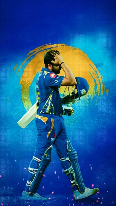 🔥Rohit Sharma IPL Mumbai Indians Wallpaper Download | PngBackground