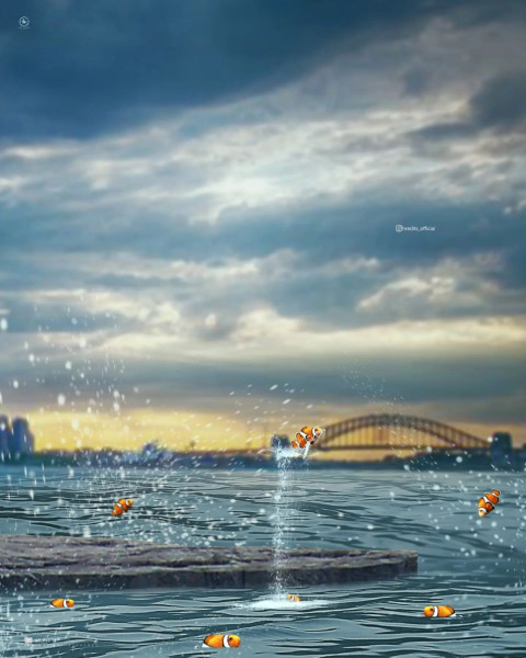 🔥Sea Water Manipulation Background HD For PicsArt Editing | PngBackground