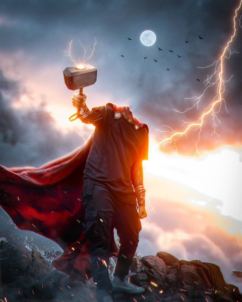 🔥Thor Poster Editing Background Without Face | PngBackground