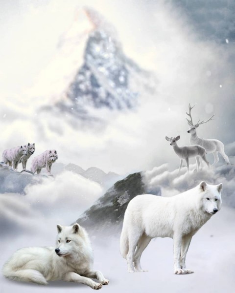 🔥White Wolf Picsart Cb Edit Background | PngBackground