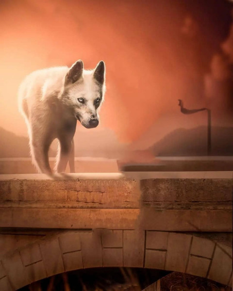 🔥Wolf Poster Background For Picsart Editing | PngBackground