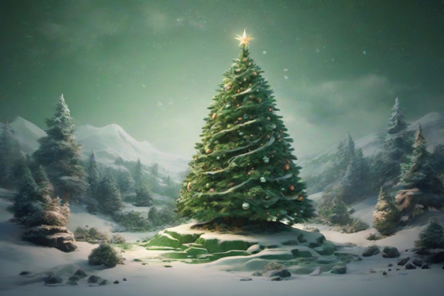 🔥Christmas Tree With Ornaments Wallpapers Editing Background Full HD ...