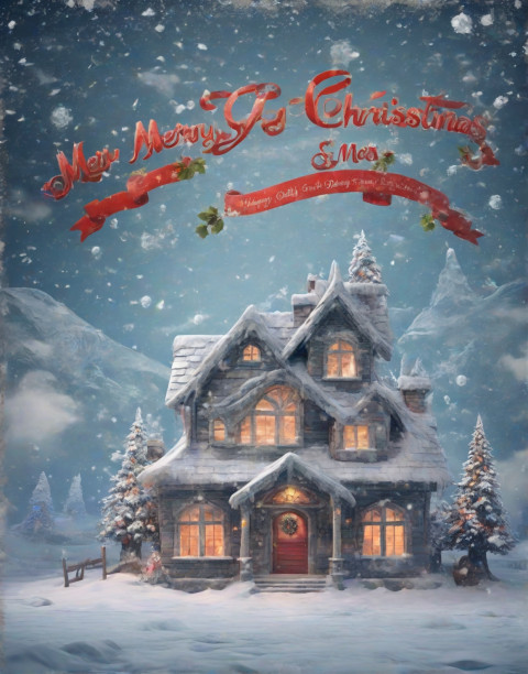 🔥Santa Claus Home Image Merry Christmas Snowfall Background Free ...