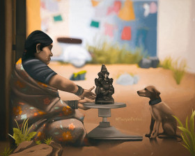 Dharmik Wallpaper Download For Artwork DP | PngBackground