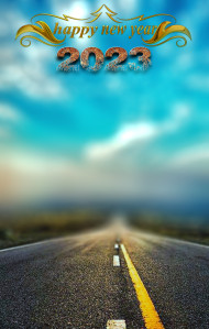 🔥Happy Near Year 2023 Highway Road Background HD Free | PngBackground